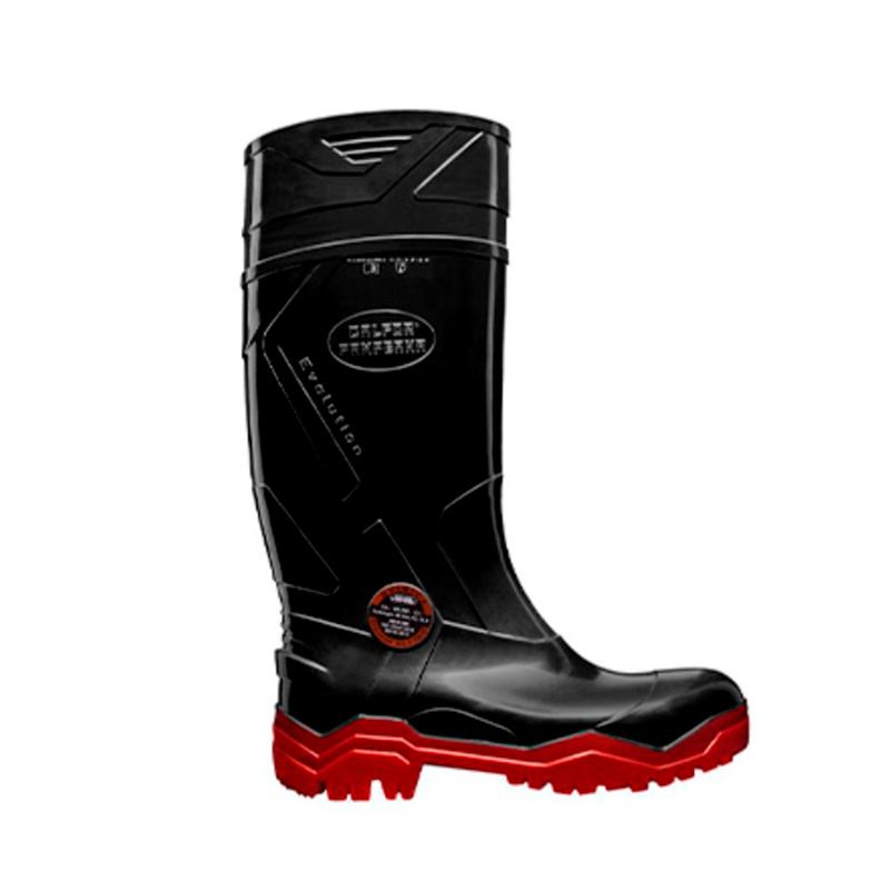 BOTA CALFOR EVOLUTION C/L PRETA PALM.ACO C/B | BT Equipamentos
