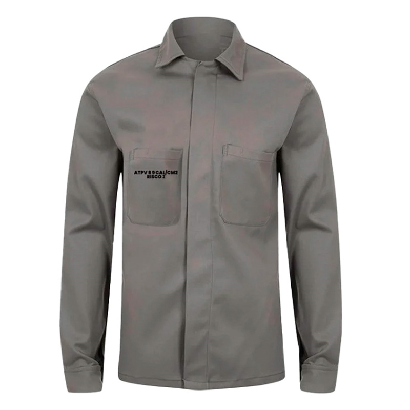 CAMISA MUNDI WORK NR10 88 ALGODAO E 12 POLIAMIDA SEM REFLETIVO CINZA G ...